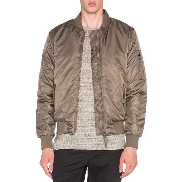 Bellfield | Jackets & Coats | Bellfield Saltaire Bomber Jacket In Khaki ...